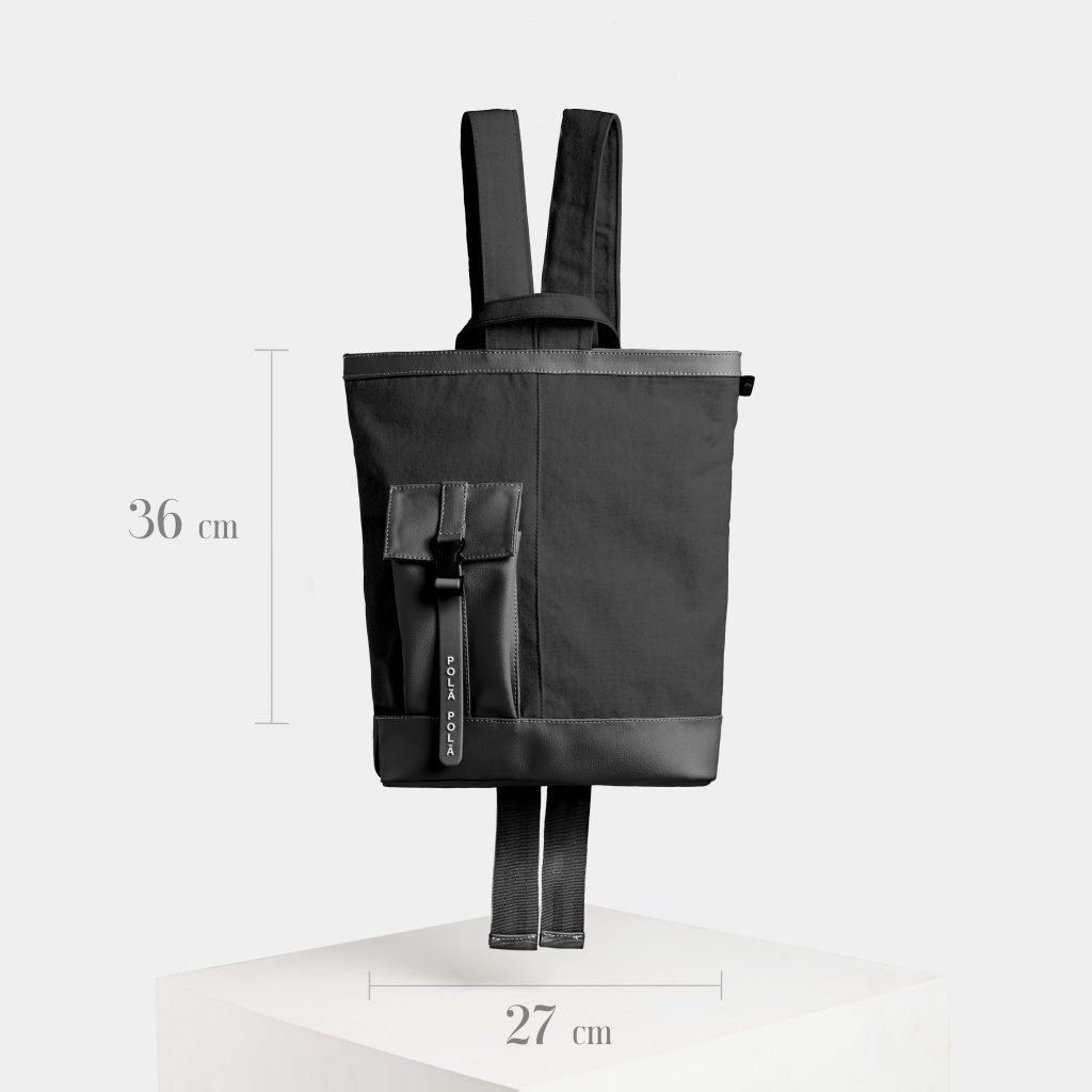 TOTE BACK MIX - CARBÓN - Pola Pola